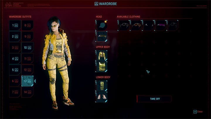 Cyberpunk 2077 GAME MOD Wardrobe Extras v.1.4.1 - download | gamepressure.com