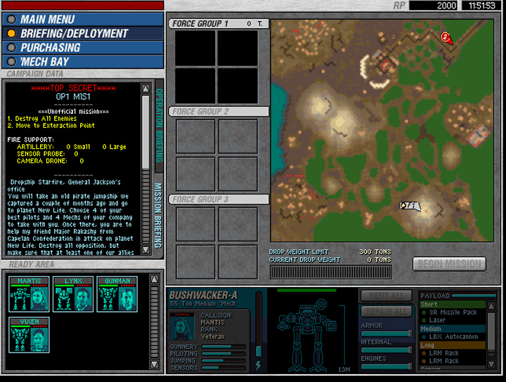 Mech Commander mod MechCommander Gold - Exodus & TurnCoat Standalone ...