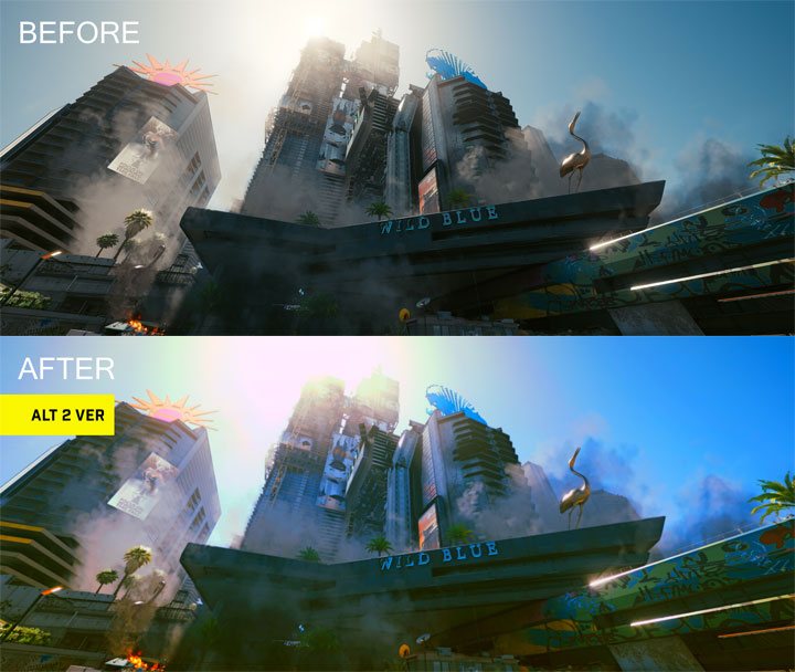 Cyberpunk 2077 GAME MOD Skylab New York-Lost Highways Reshade v. 5.9 ...