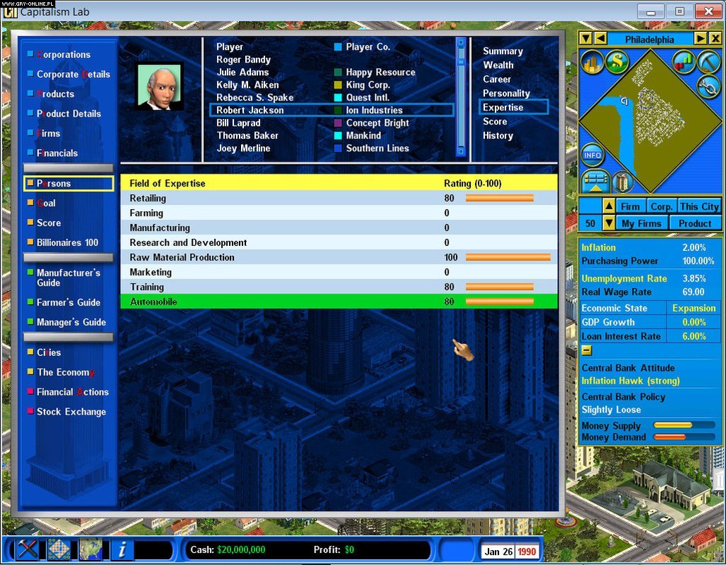 Galeria screenów z gry Capitalism II: Capitalism Lab, PC | GRYOnline.pl